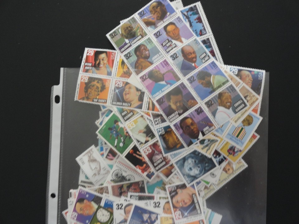 USA USPS MINT NH POSTAGE STAMPS LOT - ALL USABLE ON MAIL FACE VALUE ...