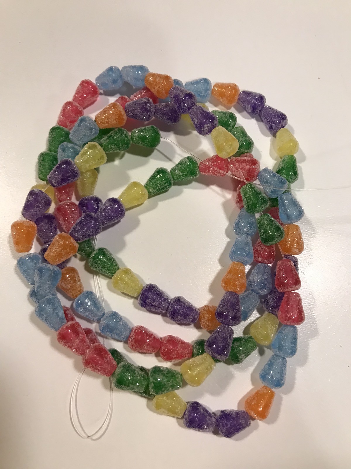 Mini Gum Drops Shaped Garland Sugar COATED TREE XMAS DECOR ORNAMENT ...