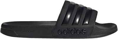 Adidas Mens Adilette Shower Locker Slide Shoe Water Sandal Black/Black ...