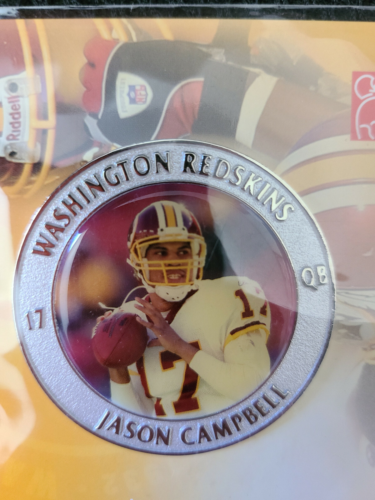 2007 NFL 75th Anniversary Medallions Washington Redskins Jason Campbell ...