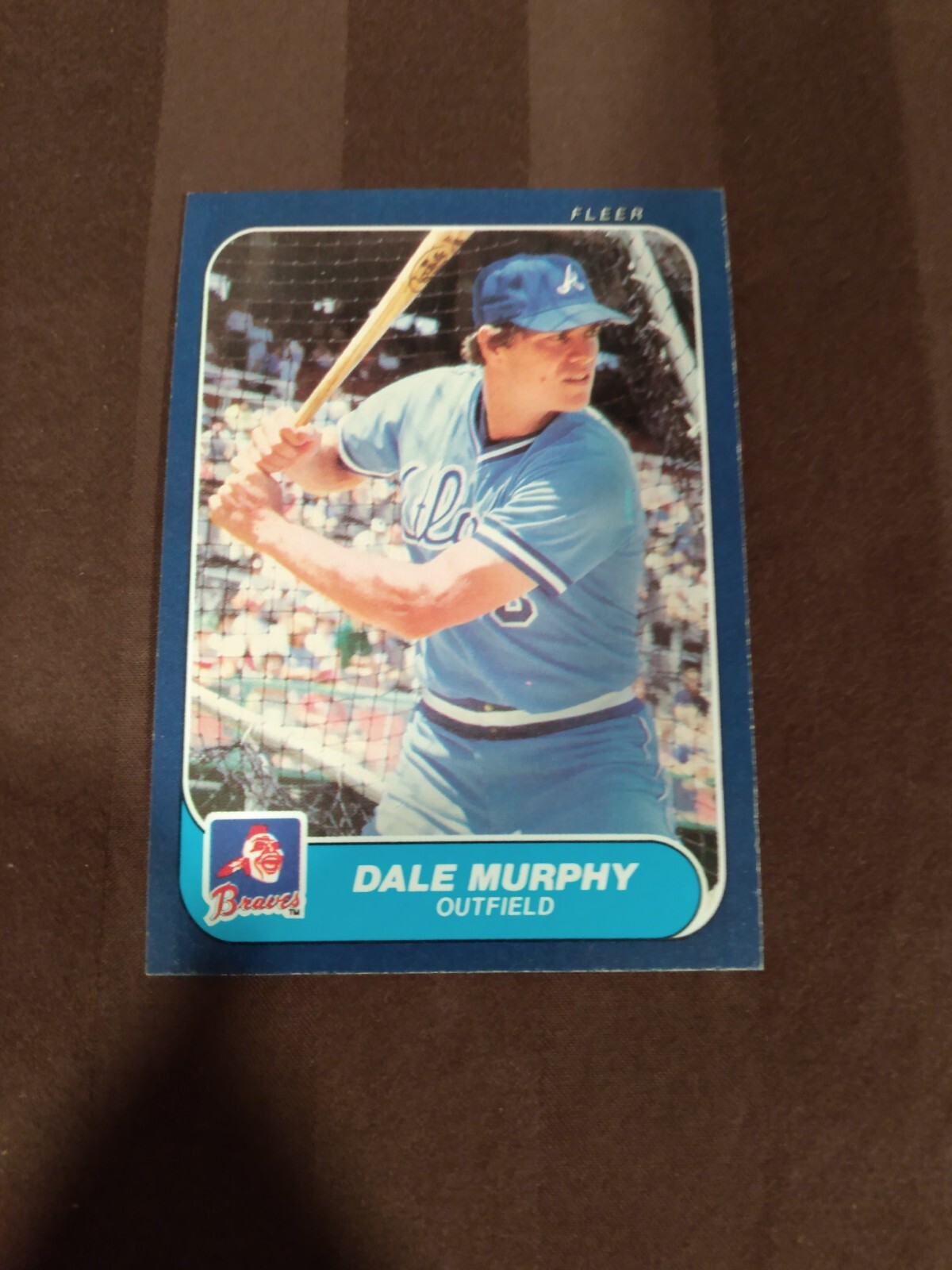 1986 Fleer Dale Murphy Baseball Card #522 Atlanta Braves | eBay