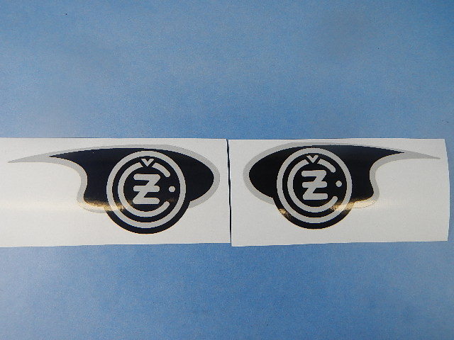 CZ TANK DECAL SET GRAY BLACK JAWA MX STICKER 125 175 250 380 400 354 ...