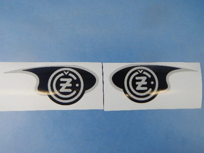 CZ TANK DECAL SET GRAY BLACK JAWA MX STICKER 125 175 250 380 400 354 ...