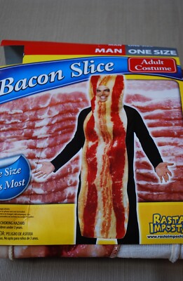 New Adult Bacon Slice Costume Halloween unisex One Size Food Men Women ...