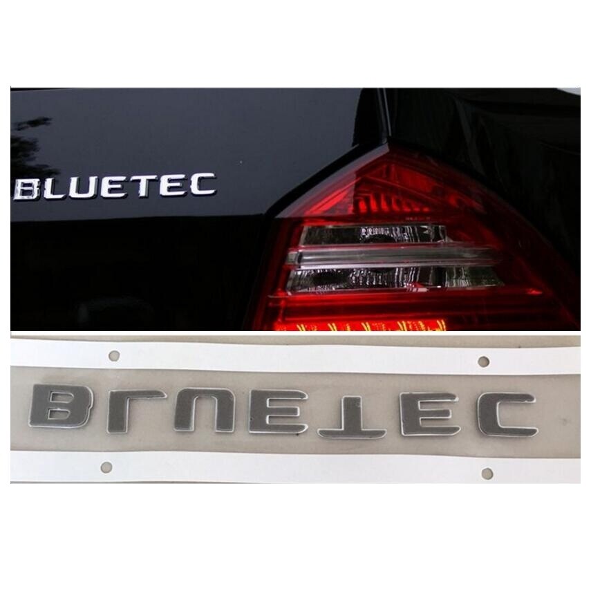 Chrome 3D Letters BLUETEC Trunk Lids Emblems Badges for Mercedes Benz ...