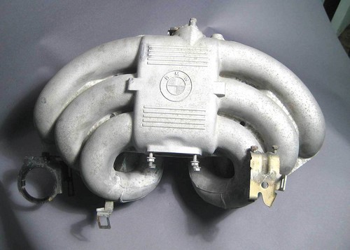 BMW E30 3-Series E34 M20 Engine Aluminum Intake Manifold Plenum 1984 ...