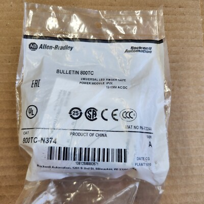 New Allen Bradley 800TC-N374 | Universal LED Finger Safe Power Module ...