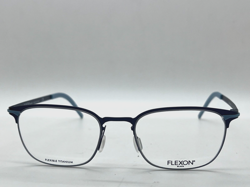 FLEXON B2007 412 NAVY 50-19-145MM FLEXIBLE TITANIUM OPTICAL EYEGLASSES ...