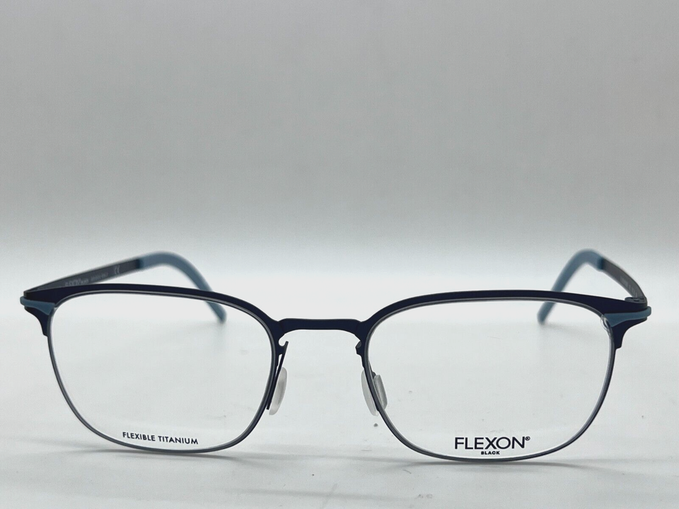 FLEXON B2007 412 NAVY 50-19-145MM FLEXIBLE TITANIUM OPTICAL EYEGLASSES ...