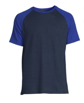 Medium (38-40) Men's Raglan Tee with Short Sleeves - Blue | eBay