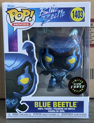 Funko Pop! DC Blue Beetle Glow Chase #1403 GITD NEW W/PROTECTOR | eBay