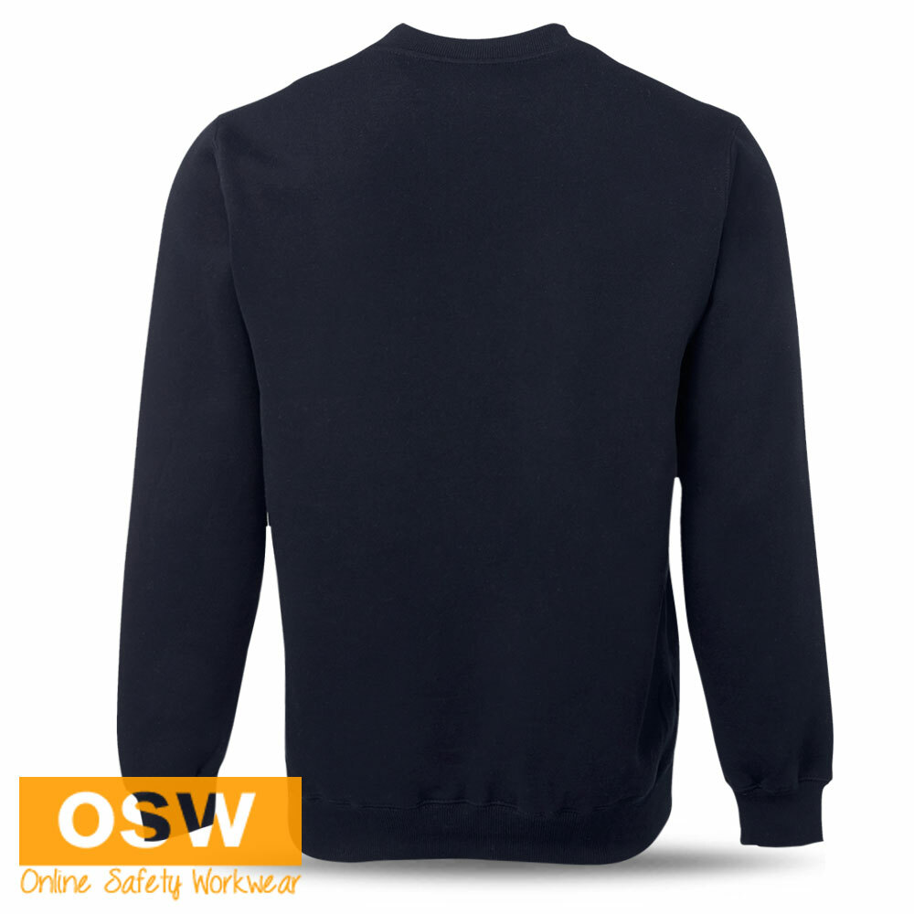 5 x UNISEX Navy Black V Neck PULLOVER Fleecy Sloppy Joe Sweat Shirt ...