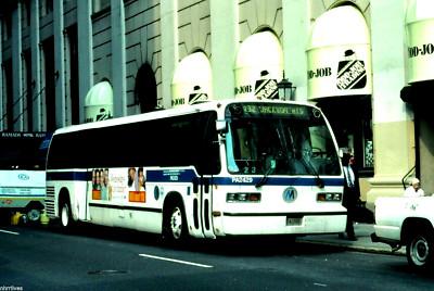 5x7 COLOR PHOTO NYC BUS 1981 GM RTS #PA2429 Q-32 W. 32 ST AT 7 AV. OCT ...