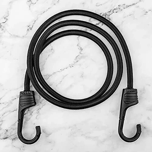 48 Inch Black Bungee Cords With Hooks Heavy Duty 2 Pcs | eBay