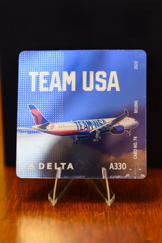 Delta Airline-Pilot Trading Card #74. NEW Team USA A330-900NEO *FREE ...