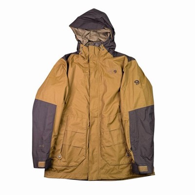 Mountain Hardwear Raincoat Dry Q Recco Full Zip Hood Brown Full Zip ...