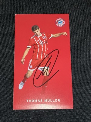 Thomas Muller Original 2017-18 Hand Signed FC Bayern Munich Autograph ...