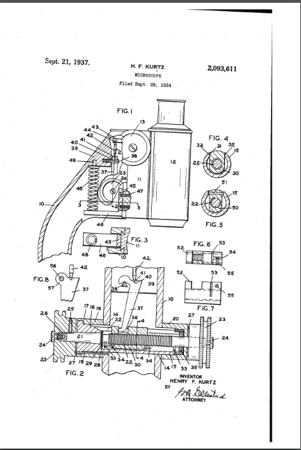 Vintage World War II Bausch & Lomb US Navy Brass Microscope WW2 UL884 ...