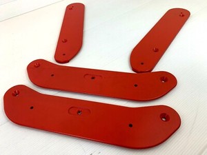 Red TonyKart OTK EVK 401Kart Chassis Protectors With One Extra Front ...
