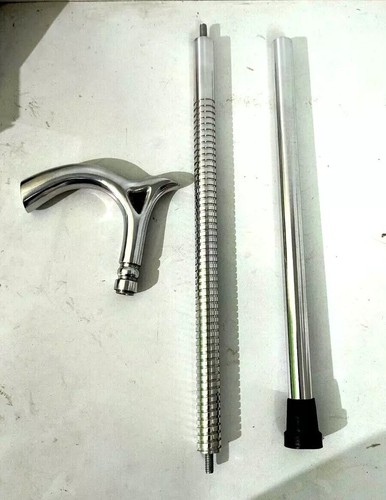 Steeliness Steel Aluminum Tactical Walking Cane The Remarkable V Handle ...