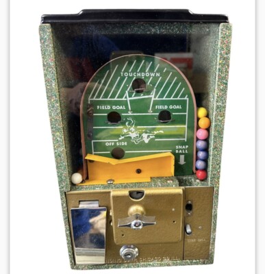 1950s 1 Cent Football Gumball Machine Victor Vending | eBay