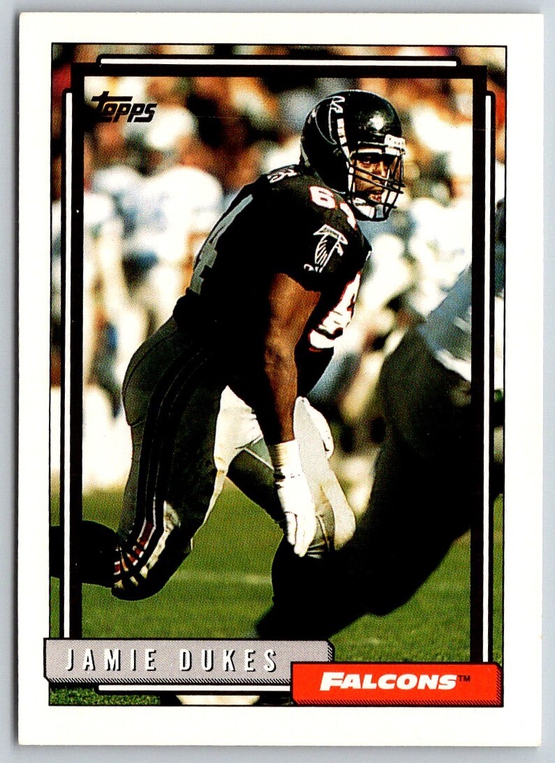 1992 TOPPS JAMIE DUKES RC ATLANTA FALCONS #379 | eBay