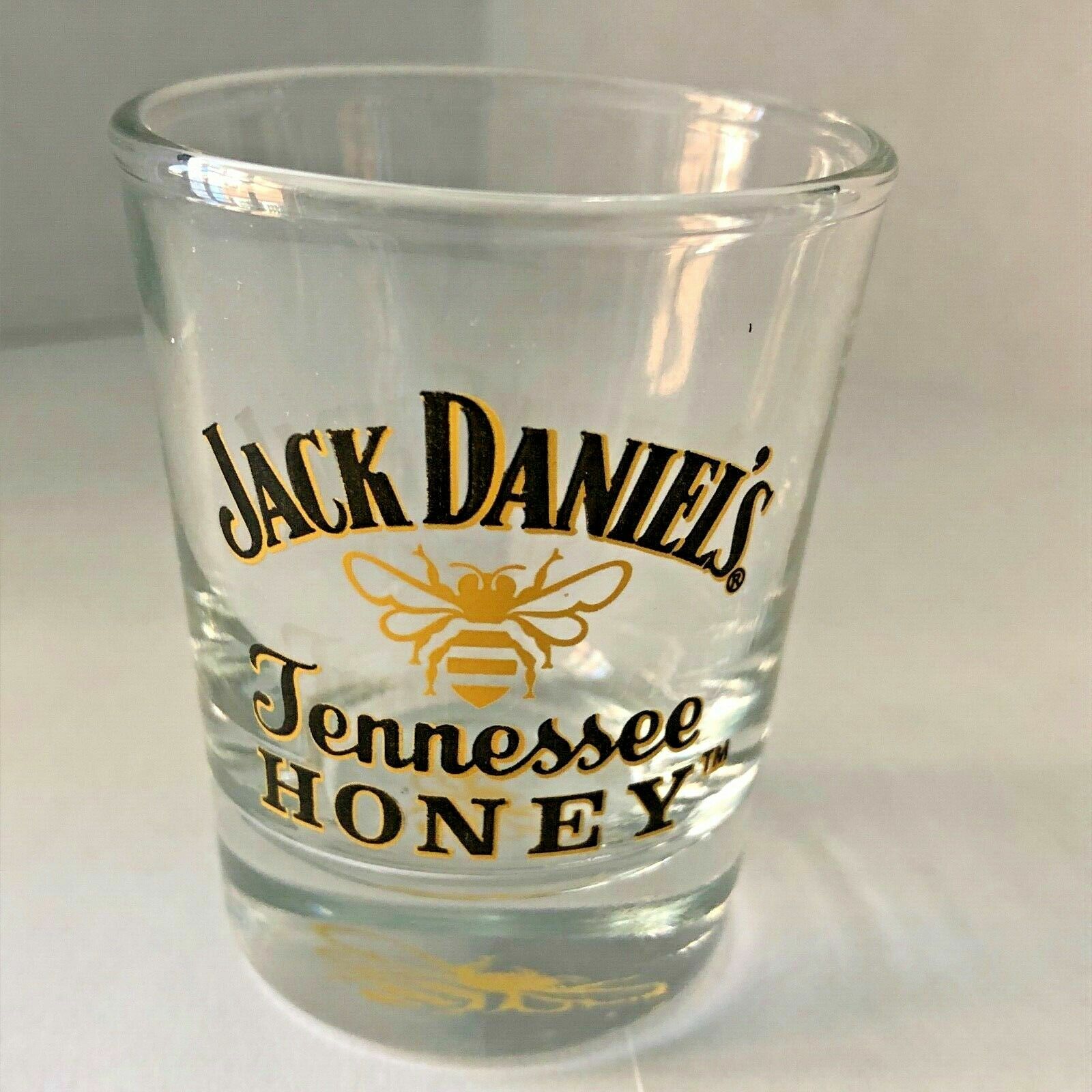 Jack Daniels Tennessee Honey WHISKEY Shot Glass Bee on the bottom | eBay