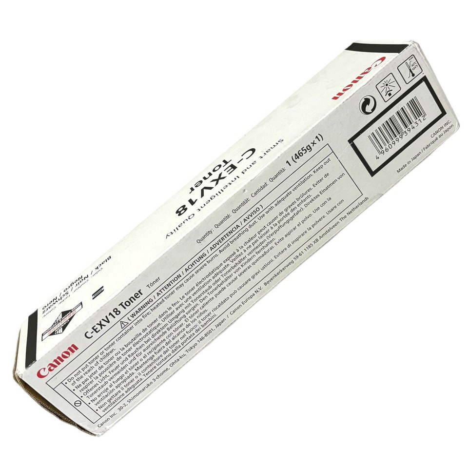 Original Canon C-EXV 18 Toner Schwarz / Black für iR1018 iR1020 iR1022 ...