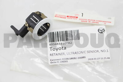 8934833100A2 Genuine Toyota RETAINER, ULTRASONIC SENSOR, NO.1 89348 ...