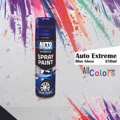 Auto Extreme Blue Gloss Spray Paint Wood Metal Art & Crafts 250ml | eBay
