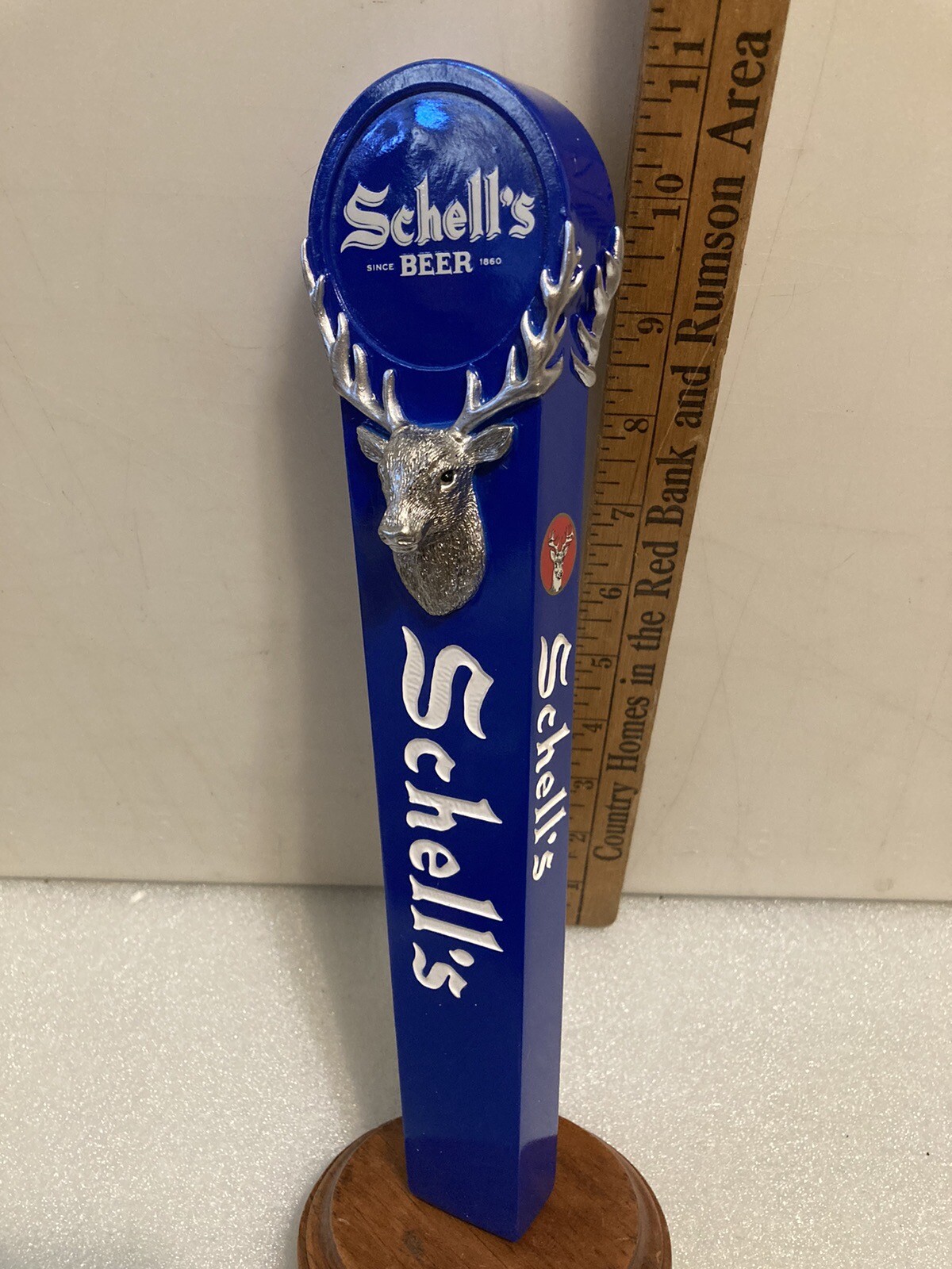 AUGUST SCHELL BREWING SCHELLS 18 POINT DEER BUCK STAG beer tap handle ...