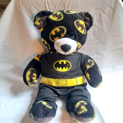 Batman Logo 16" Bear Black & Yellow DC Comics With Outfit Included ...