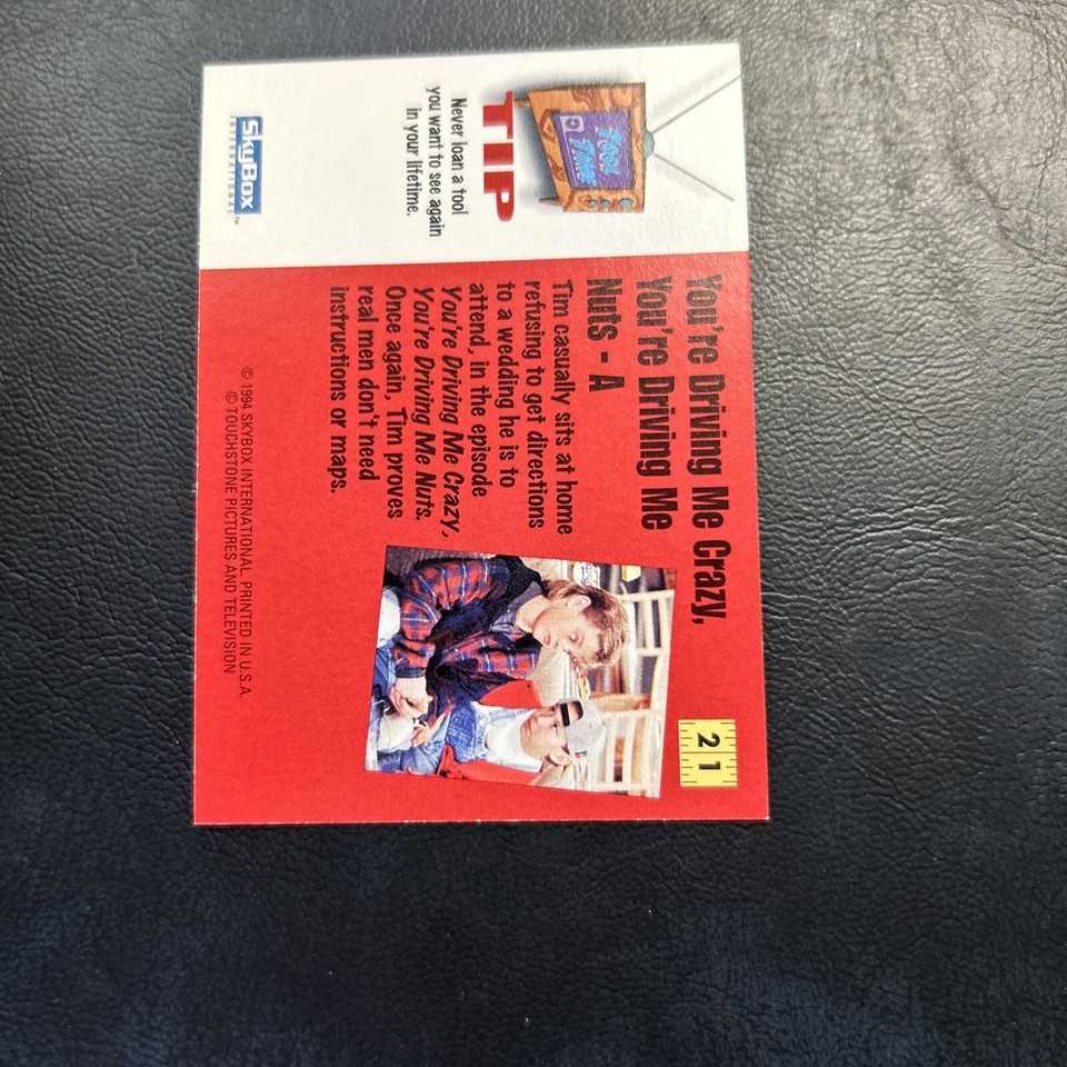 Jb14 Home Improvement Skybox 1994 #21 Brad Mark Randy Tim Taylor Tim ...