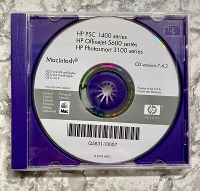Macintosh VTG Software - HP PSC 1400, Officejet 5600, Photosmart 3100 ...
