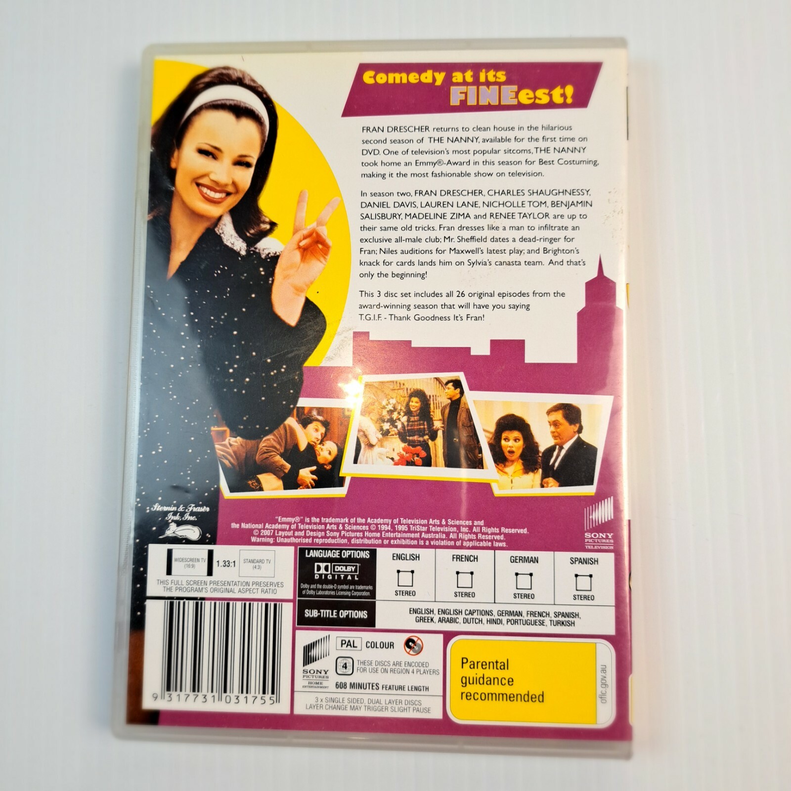 The Nanny Season 2 3 Disc DVD Region 4 Fran Drescher TV Series ...