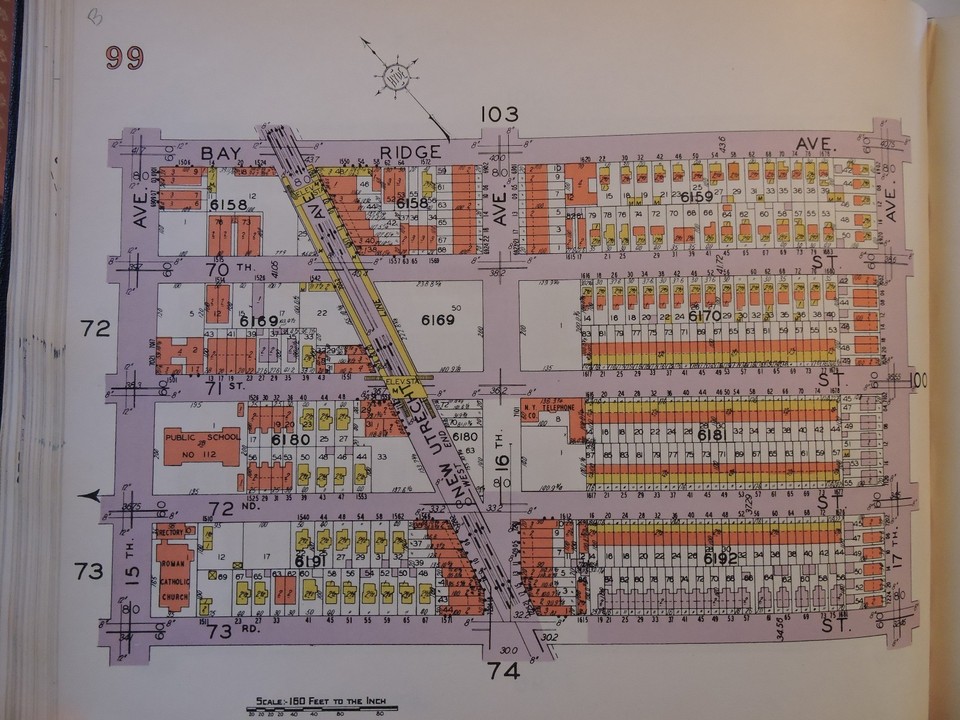 BROOKLYN Orig 1929 Bensonhurst 10x12 Map NYC New York City map | eBay
