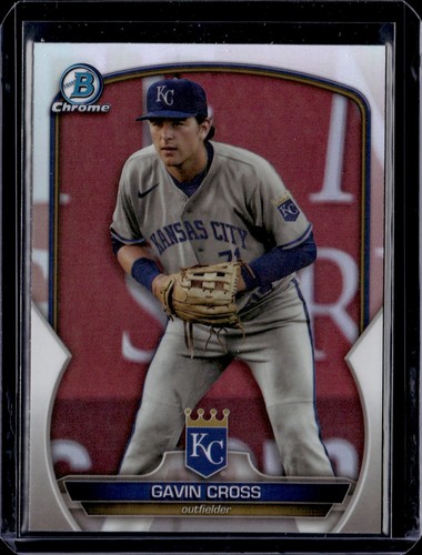 Gavin Cross 2023 Bowman Draft: Chrome Refractor #BDC-55 Kansas City ...
