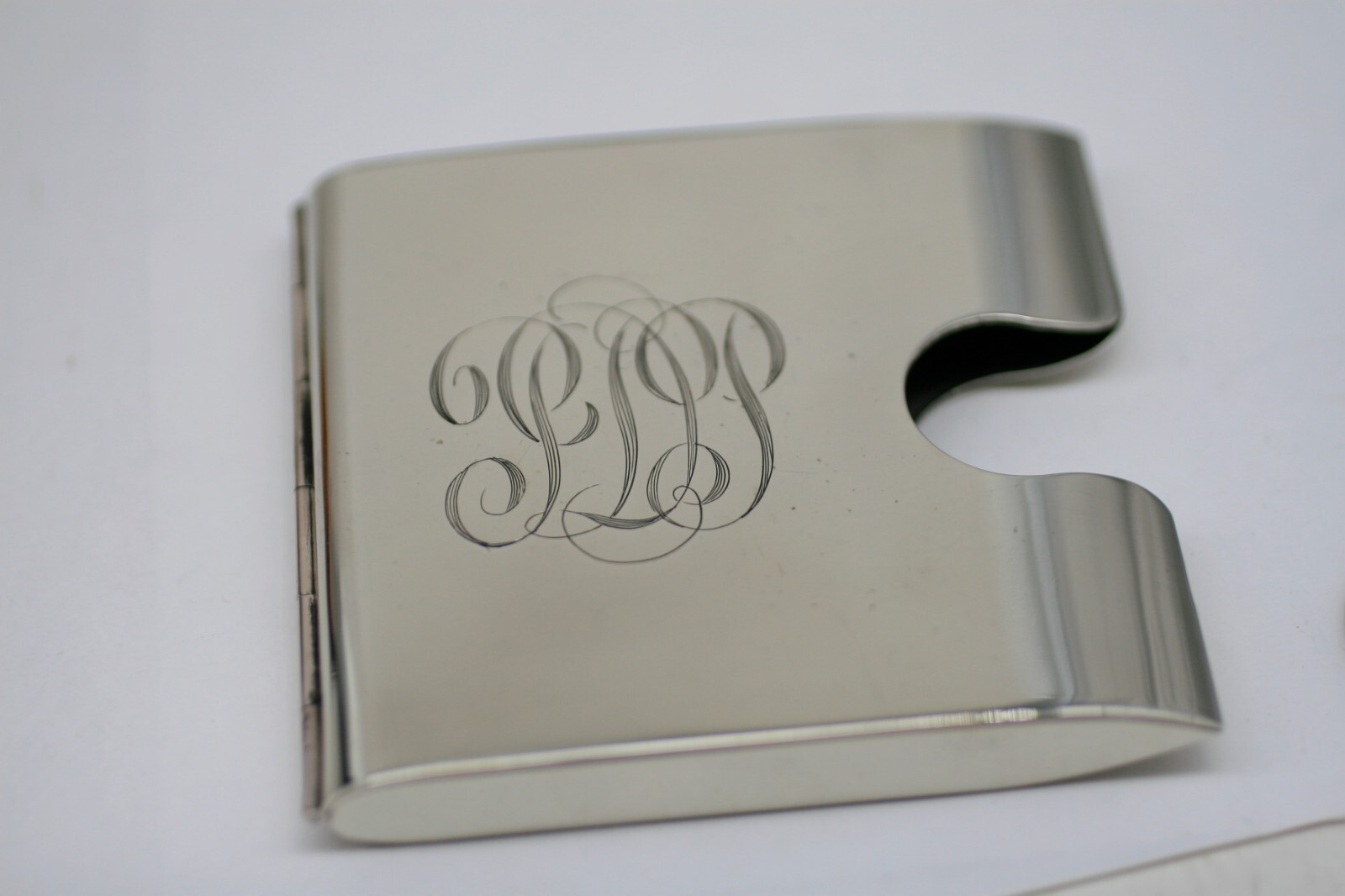 Antique German Silver Card Holder Victorian O3 - Gem