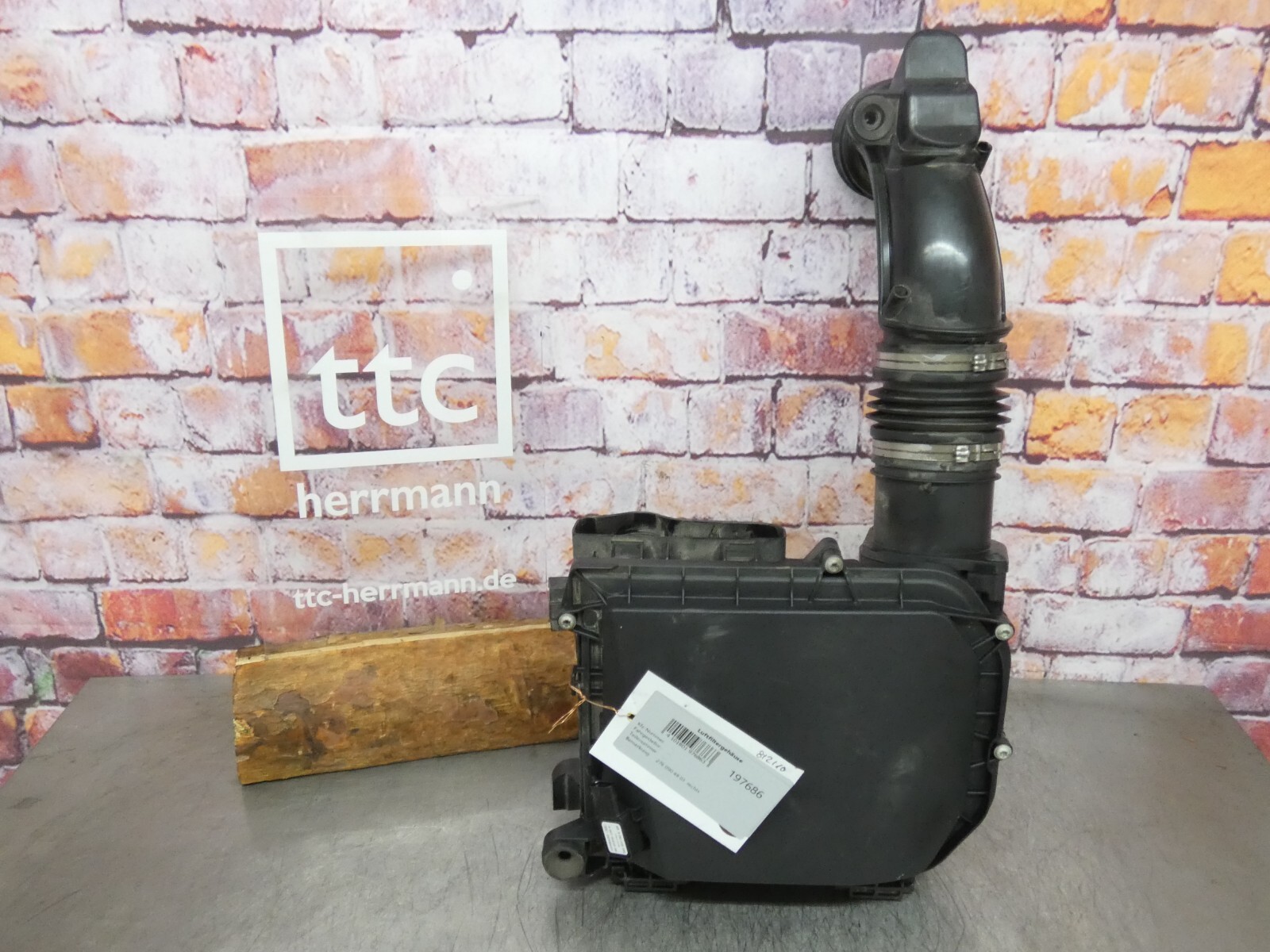 Mercedes-Benz OM276 Luftfiltergehäuse A2760904801 rechts + A0071530528 ...