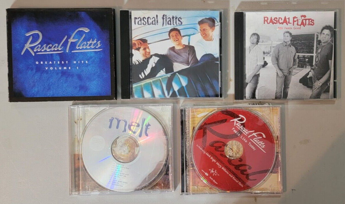 Lot of 5 Country Rock Music CDs Rascal Flatts & Rascal Flatts Christmas ...