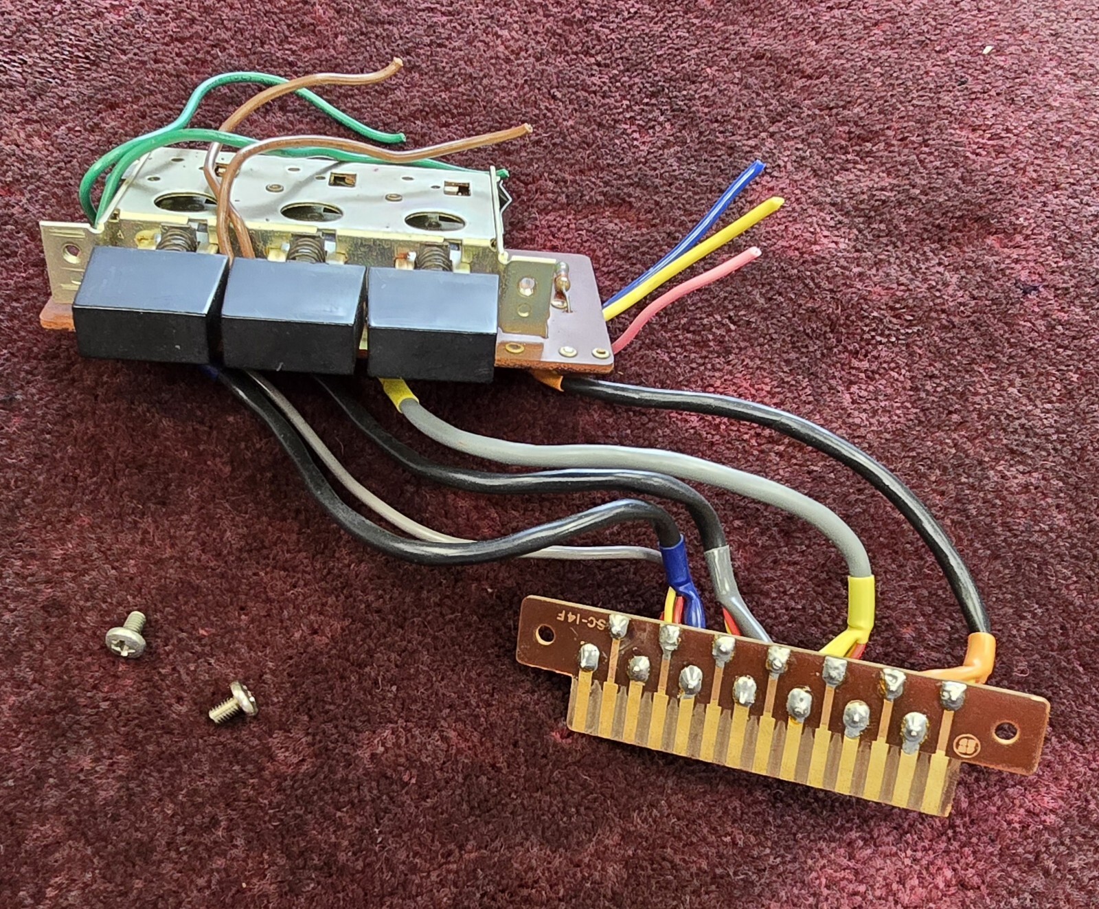 Akai GX-365D Reel to Reel RDA212 Tape Speed 3 Switch Assy with Mounting ...