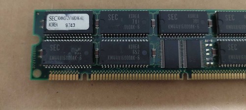 KMM372V1680AK-6U - Samsung - 128MB 60NS EDO FPM 168-PIN ECC BUF 8K DIMM ...