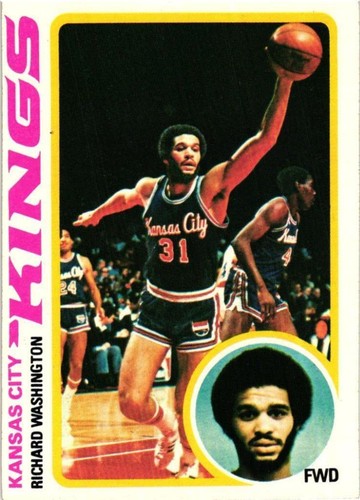 RICHARD WASHINGTON 1978-79 Topps Basketball #121 FREE SHIPPING ...