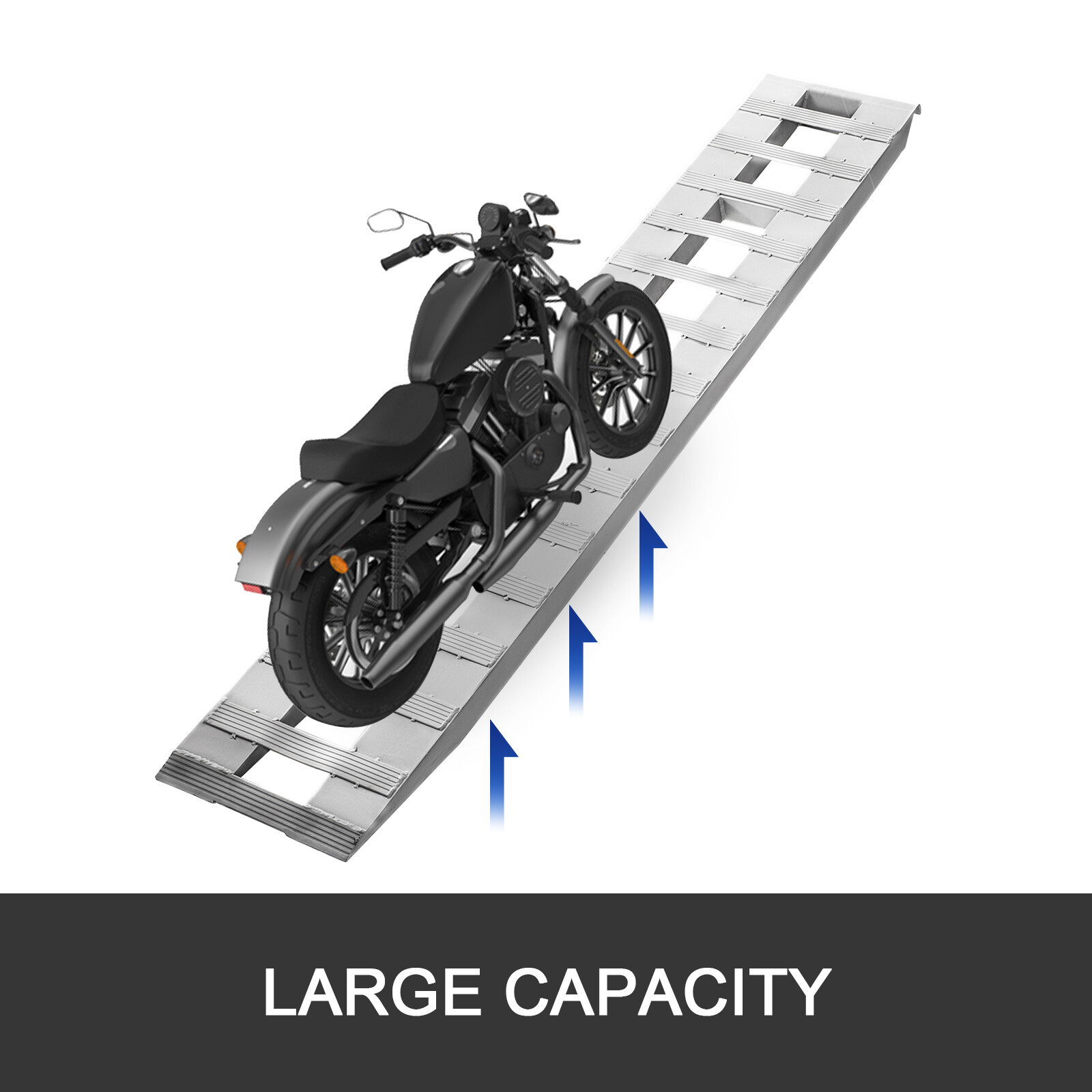 60/72/84/94''Aluminum Ramps 6000Lbs Truck Car Auto Trailer Ramps Hook ...