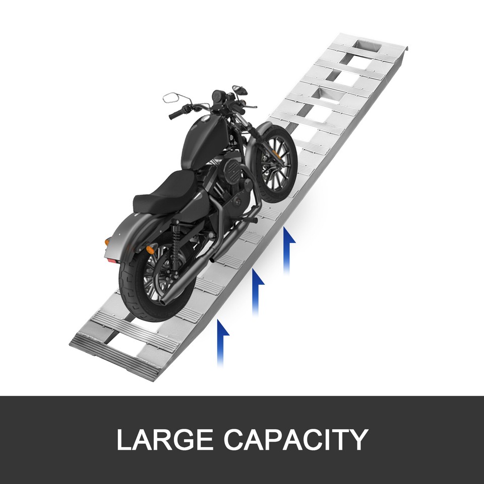 60/72/84/94''Aluminum Ramps 6000Lbs Truck Car Auto Trailer Ramps Hook ...
