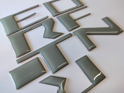 3D GRAY DOMED RAISED FRONT GRILLE LETTERS FOR NISSAN FRONTIER 2022 2023 ...