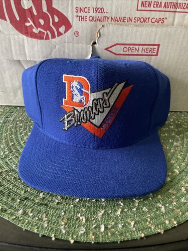 Vintage 90's Denver Broncos American Needle 100% Wool NFL Snapback Hat ...