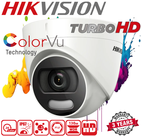 HIKVISION 1080P CCTV ColorVu Night Light Wide Full HD Outdoor CCTV ...