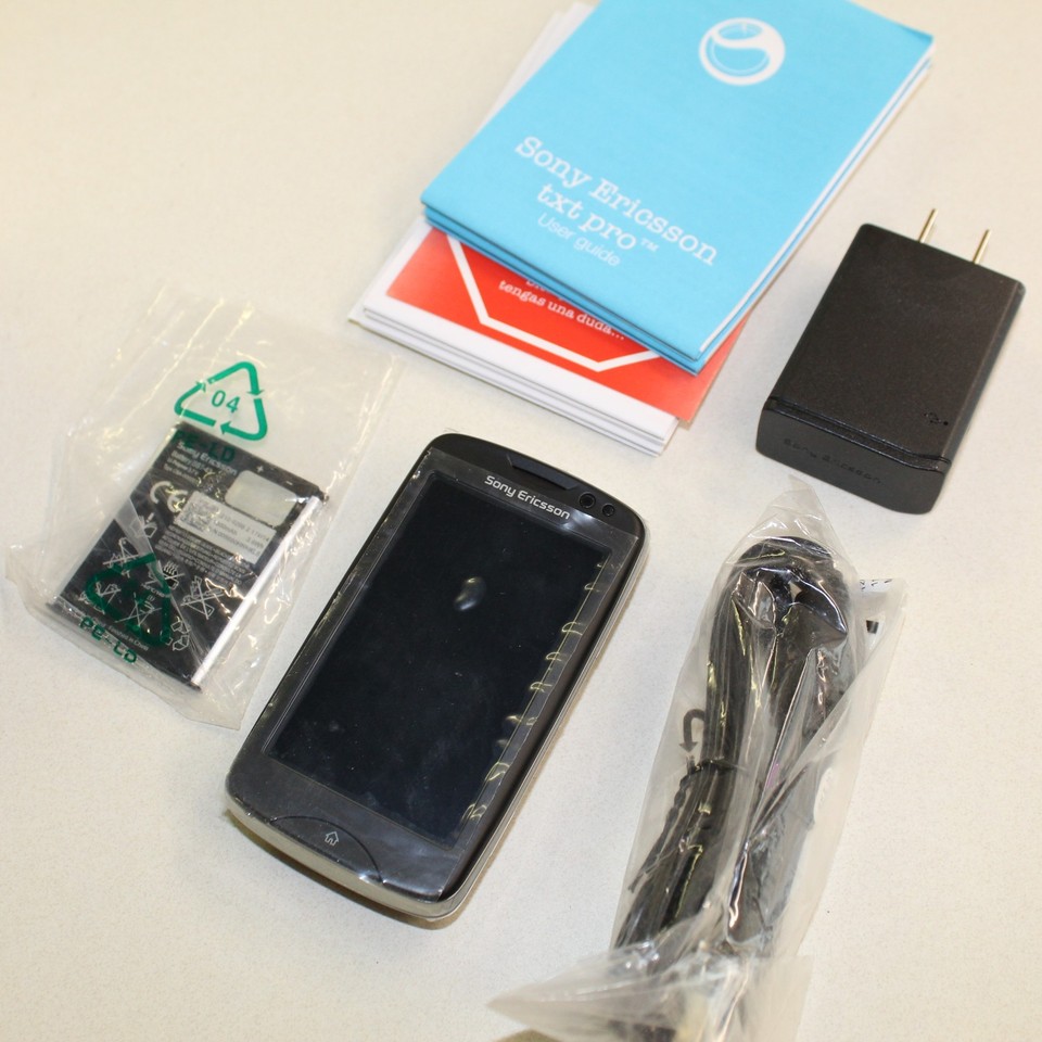 Rare Vintage Sony Ericsson TXT Pro CK15a (Movistar Phone 2G GSM Black ...