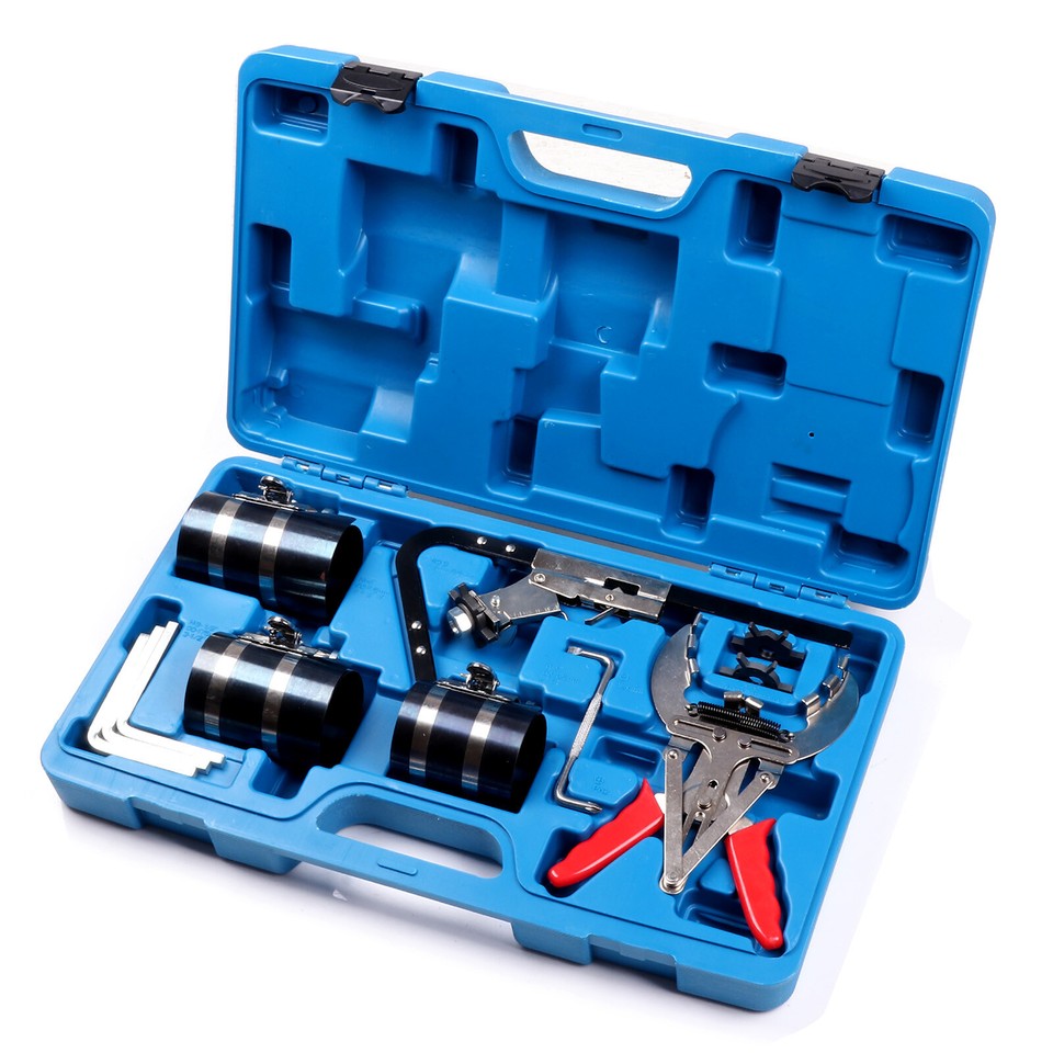 With Ring Expander, Ring Groove Cleaner Engine Piston Ring Service Tool ...